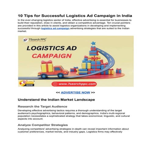 10 Tips for Successful Logistics Ad Campaign in India.pdf