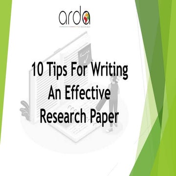 10 Tips For Writing An Effective Research Paper | PPTX