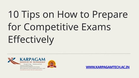 Mastering Success a Comprehensive Guide to Competitive Exam Preparation ...