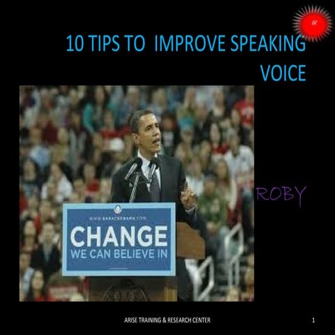 10 tips speaking good voice | PPT