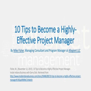 10 Traits of Highly Effective Project Managers | PPTX | Email | Internet