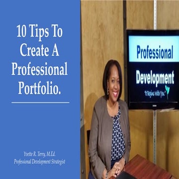 10 Tips to Create a Professional Portfolio | PPT