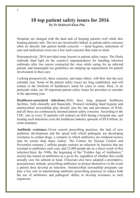 Poster on World Patient Safety Day 2024. | PPT