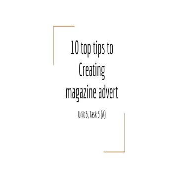 Unit 5, Task 3 (c) | PPTX