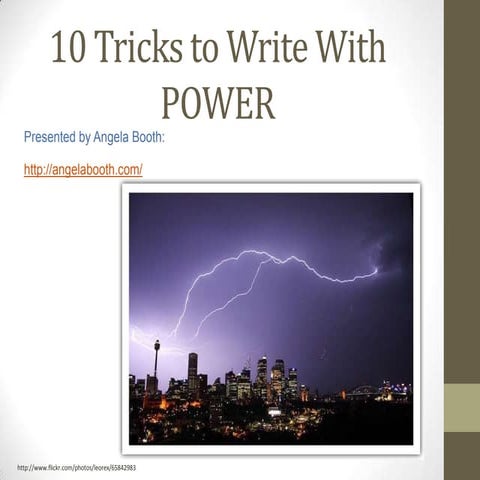 10 Tricks to Write With POWER | PPT