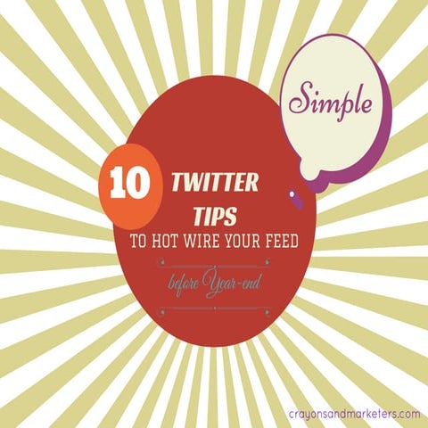 10 Twitter Tips to Hot Wire Your Feed in 2015 | PDF