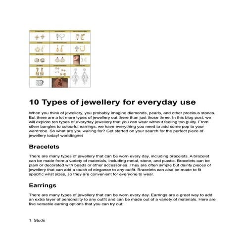 10 Types of jewellery for everyday use.pdf