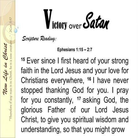 Victory over satan - how to overcome temptation | PPT