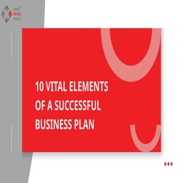 10 Vital Elements of a Successful Business Plan | PPTX