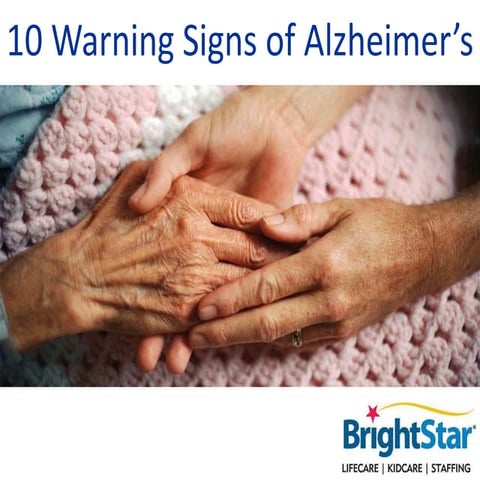 10 Warning Signs of Alzheimer's | PPTX