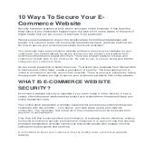 10 Ways To Secure Your E-Commerce Website.pdf