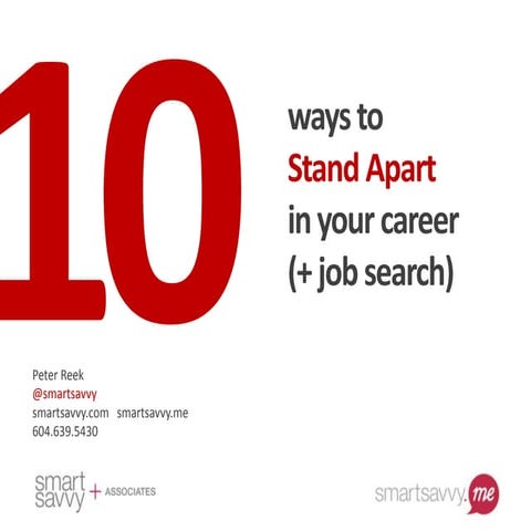 10 ways to stand apart | PPT