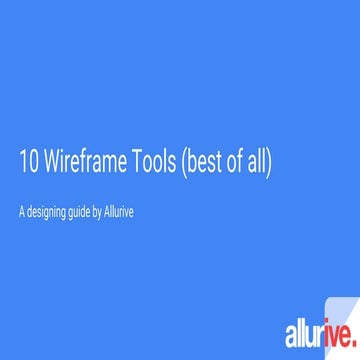 10 wireframe tools (best of all) | PPT