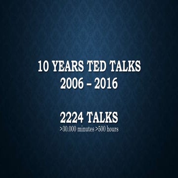 What would a robot see in TED Talks? | PPTX