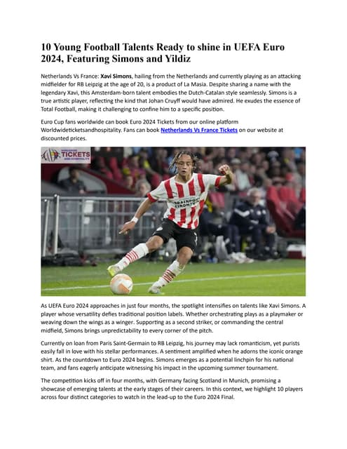 The most promising young Players to watch during Euro 2024.docx