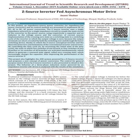 Z-Source Inverter Fed Asynchronous Motor Drive | PDF | Internet of Things | Internet