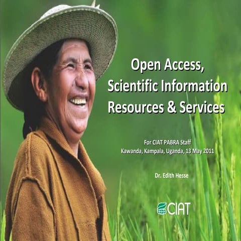 Open Access, Copyright & Scientific Information Resources | PPT | Web Conferencing | Computer ...