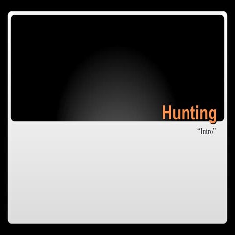 Persuasive Essay On Hunting | PDF