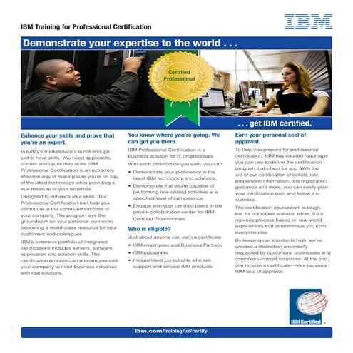 System X And Blade Center Education - IBM Training For Professional ...