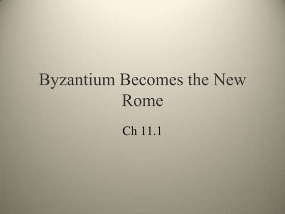 The Byzantine Empire | PPT