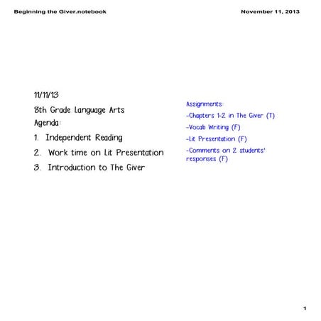 11 11-13 intro to the giver | PDF