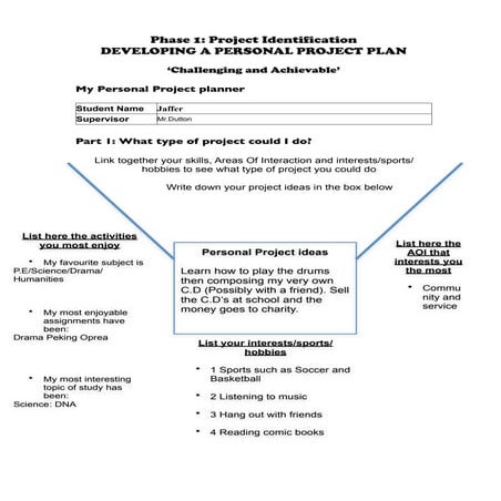 GJIS' IB MYP Personal Project Sample | PPTX