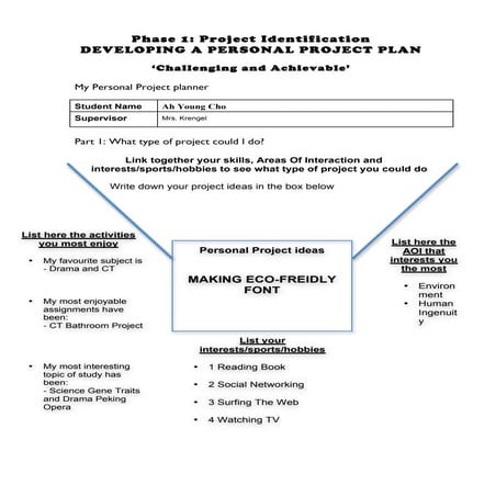 GJIS' IB MYP Personal Project Sample | PPTX