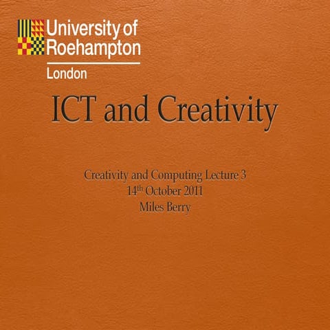 ICT and Creativity | PPT
