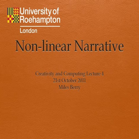 Non-linear narrative | PPT
