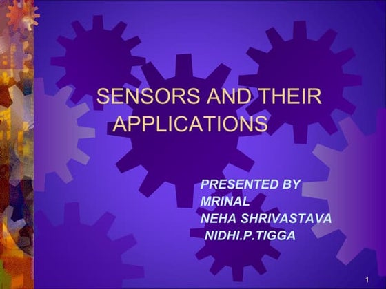 All Types of sensor in power point presentation | PPTX | Chemistry ...
