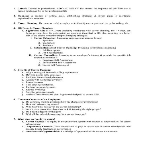 Career-Development-Human Resource Development | PPTX