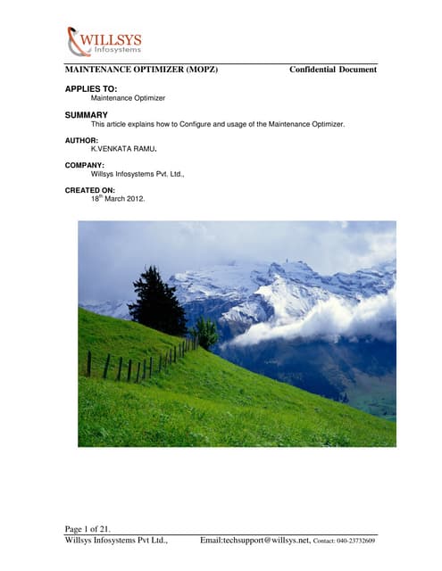11sap Maintenance Optimizer Pdf
