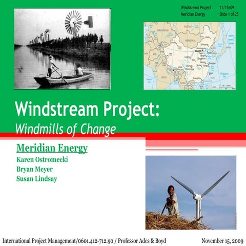 Windstream - Wind Mills of Change | PPT
