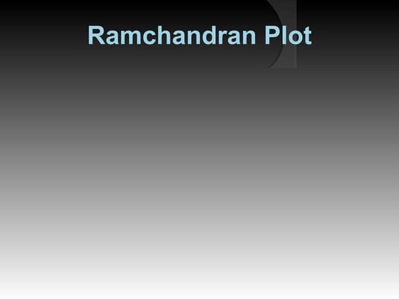Ramachandran plot | PPTX | Chemistry | Science