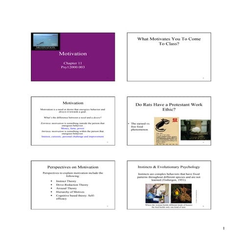 Motivation and emotion | PPT