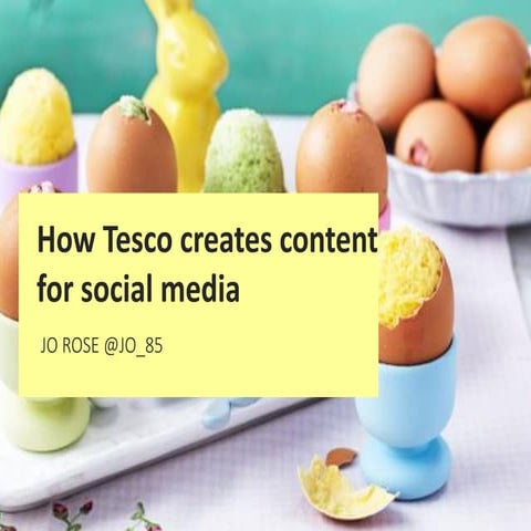 How tesco creates content for social media. Content marketing ...