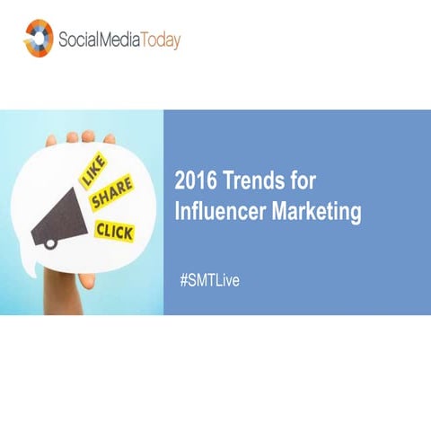 2016 Trends for Influencer Marketing | PPTX