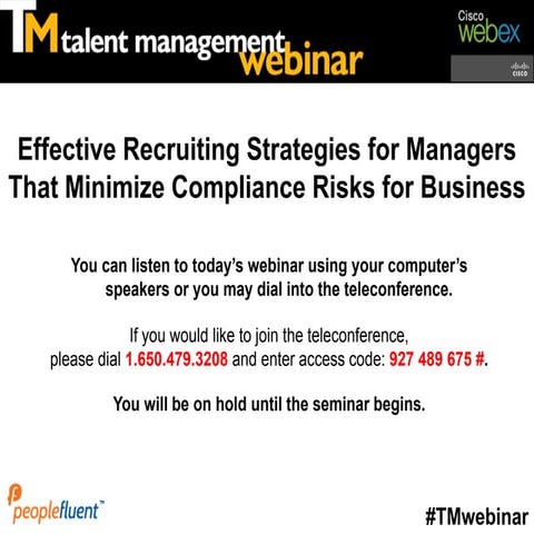 Effective Recruiting Strategies for Managers That Minimize Compliance ...