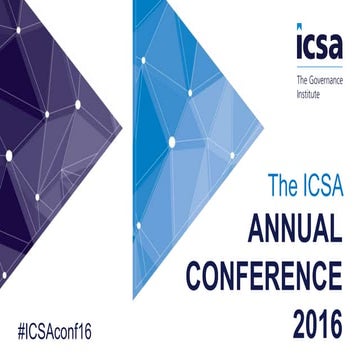 ICSA Annual Conference: Day 1, 11.30am
