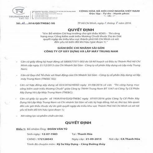 11.016.QĐ.TNEC SG | PDF