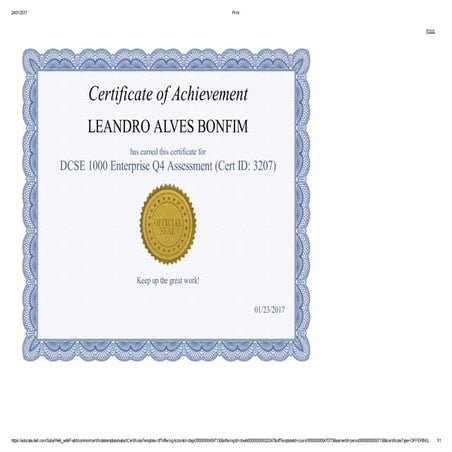 DCSE 1000 Enterprise Q4 Assessment SV_SYS_2405_POST | PPT