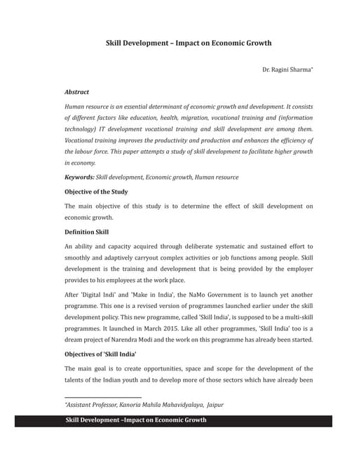 RURAL SKILL DEVELOPMENT PRESENTATION BY AMAN DWIVEDI | PPTX ...