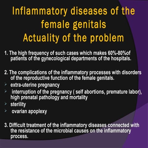 Inflammatory diseases of the female genitals | PPT