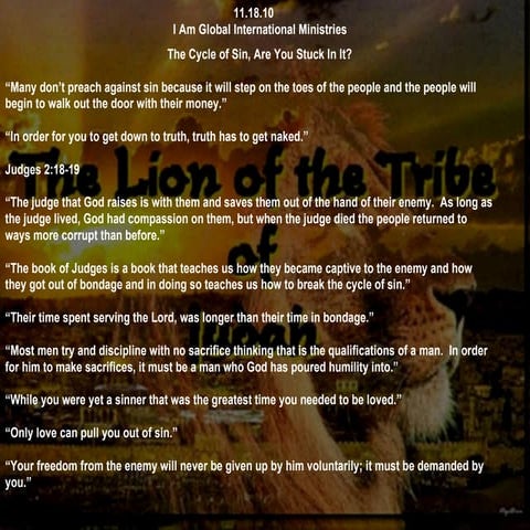 The Cycle of Sin, Are You Stuck In It? | PPS