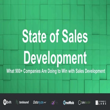 The State of Sales Development with Gabe Larsen of Insidesales.com at ...