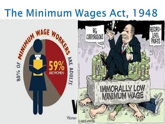 Minimum wages act 1948 | PPTX | Careers