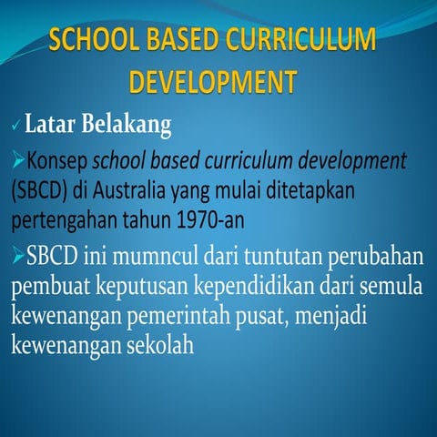 School based curriculum development | PDF
