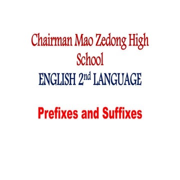 11.prefixes & suffixes | PPTX