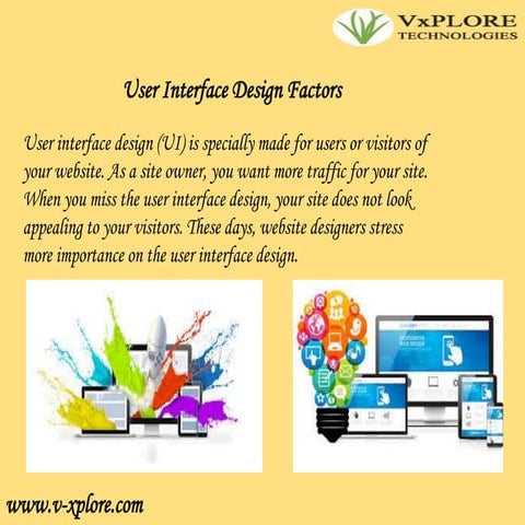 User Interface Design Factors | PDF