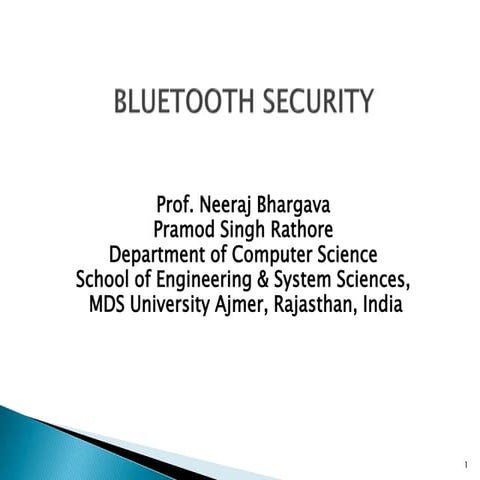 11 Bluetooth Security Ppt